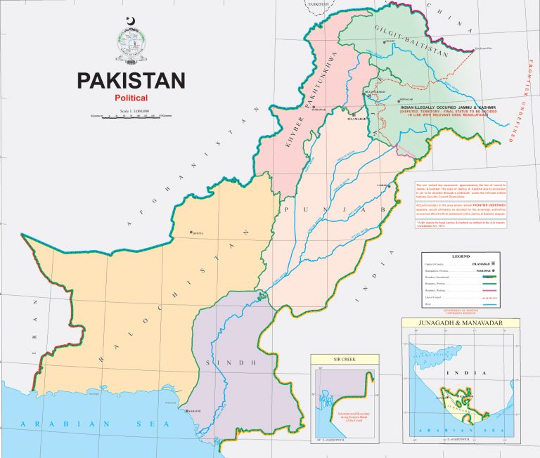 Political Map of Pakistan – UNIVERSITY OF SWAT