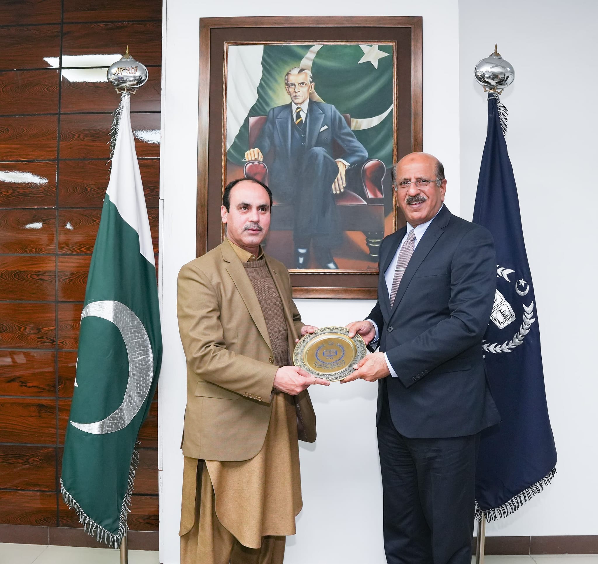 Vice Chancellor, Prof. Dr. Hassan Sher along with his team visited ...