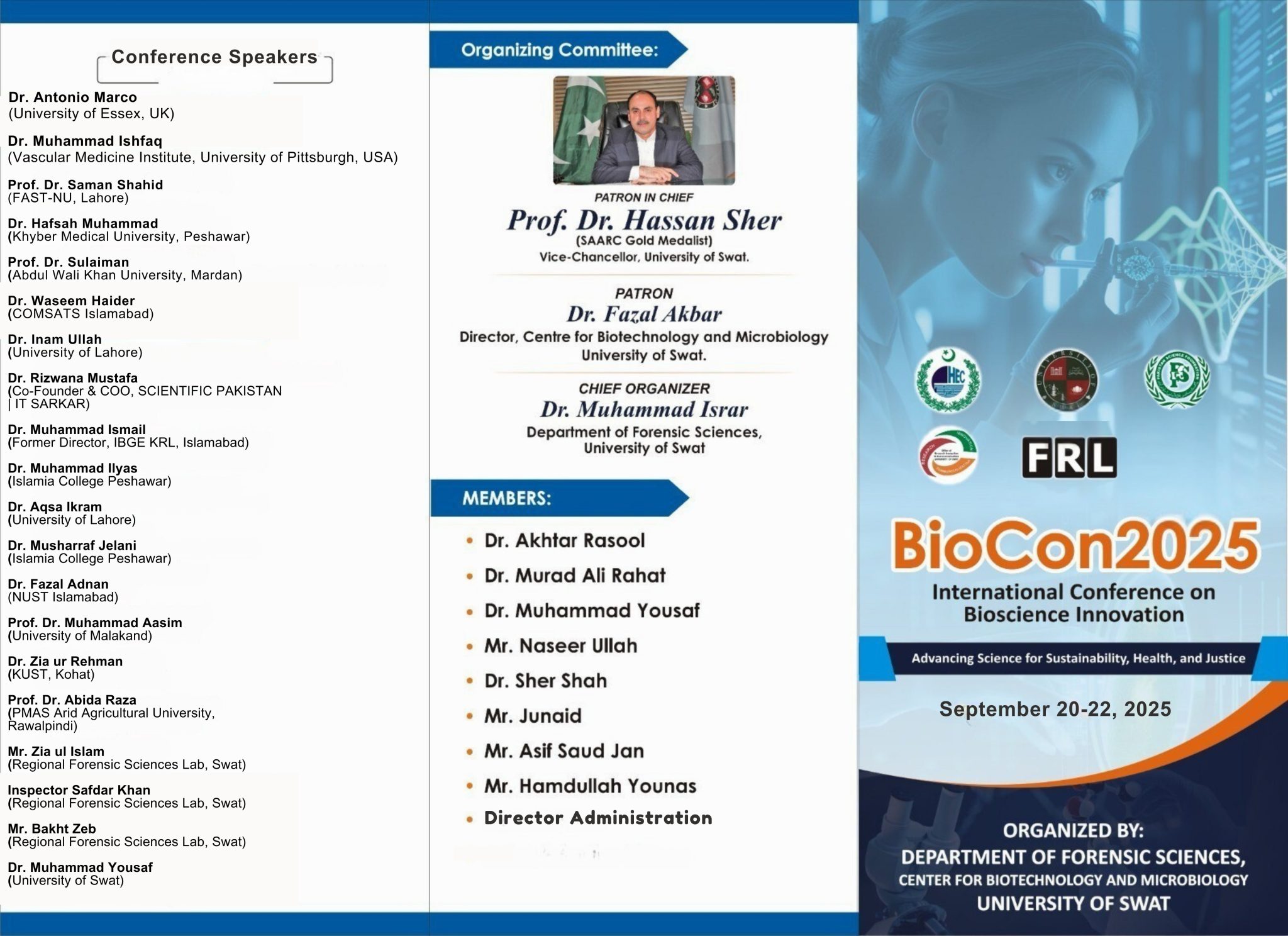 International Conference on Bioscience Innovation – UNIVERSITY OF SWAT